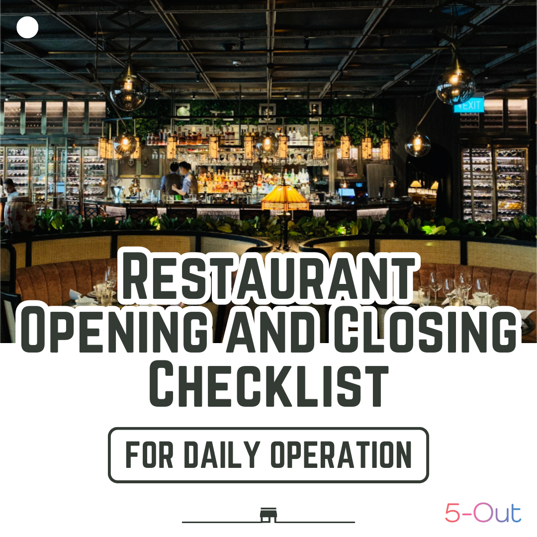 Restaurant Opening and Closing Checklist for Daily Operation